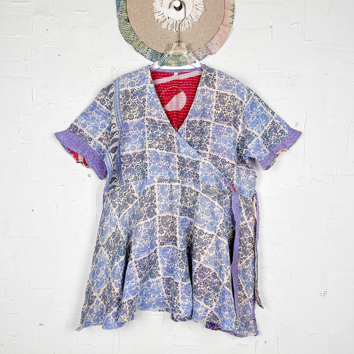 Kantha Mid Flap Dress Baby Lila Vintage – Love Protect Sustain