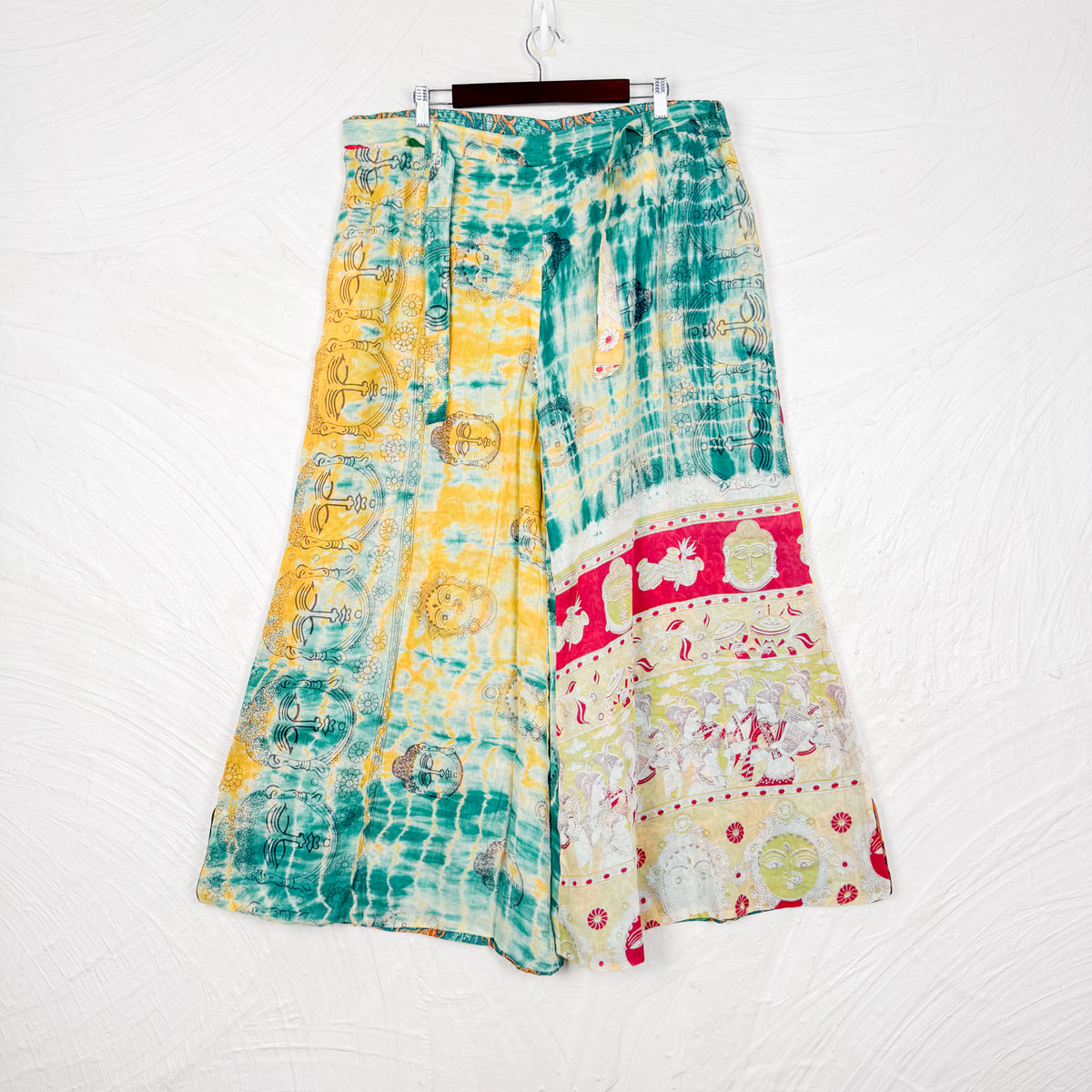 Reversible cotton pants Green Dye Pattern – Love Protect Sustain