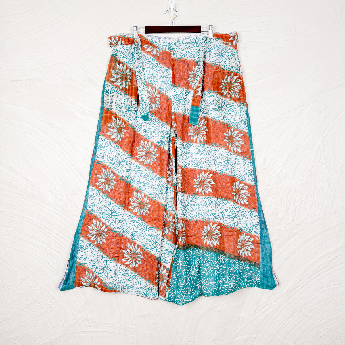 Reversible cotton pants Teja Blue Pattern – Love Protect Sustain