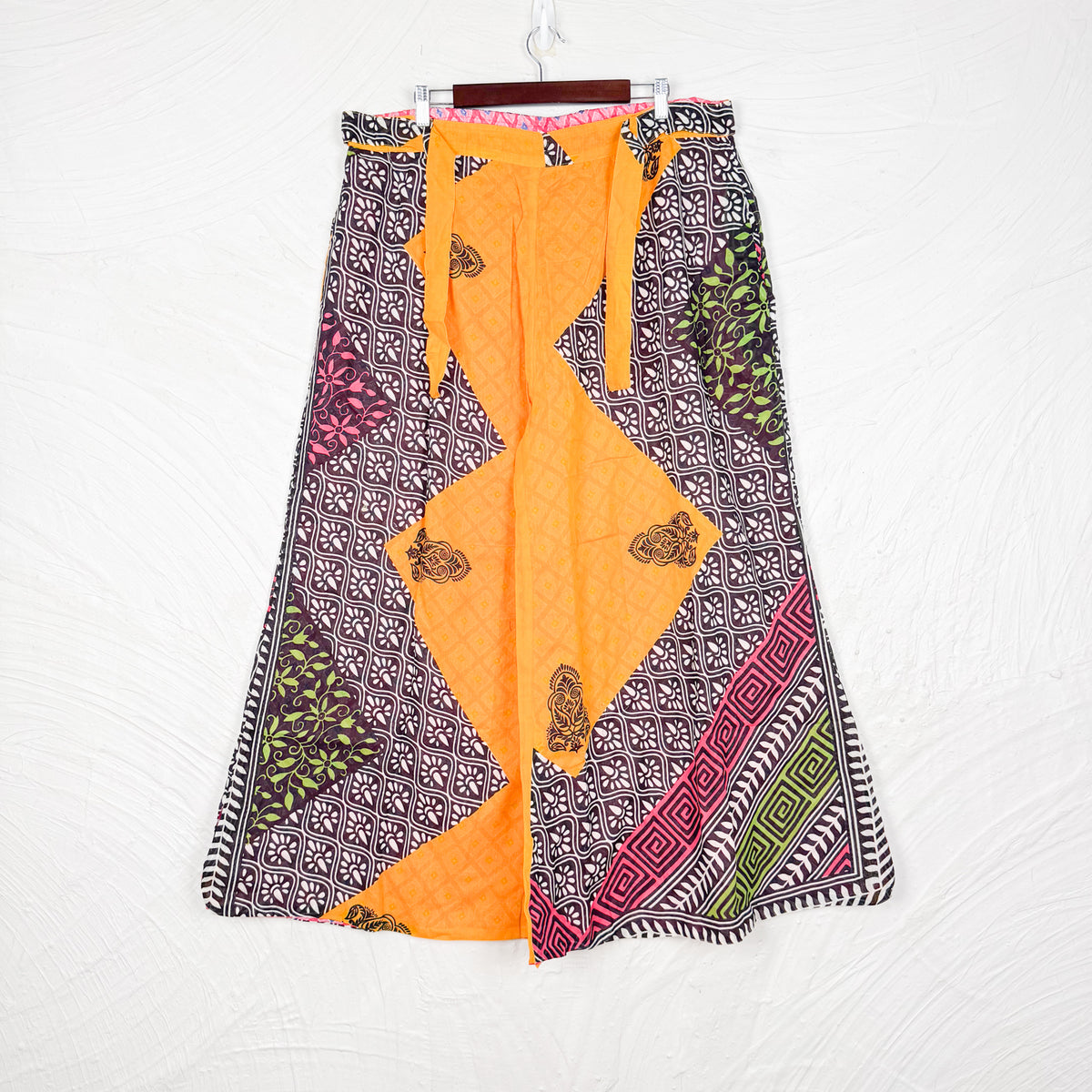 Reversible cotton pants Mix Black Pink Pattern – Love Protect Sustain